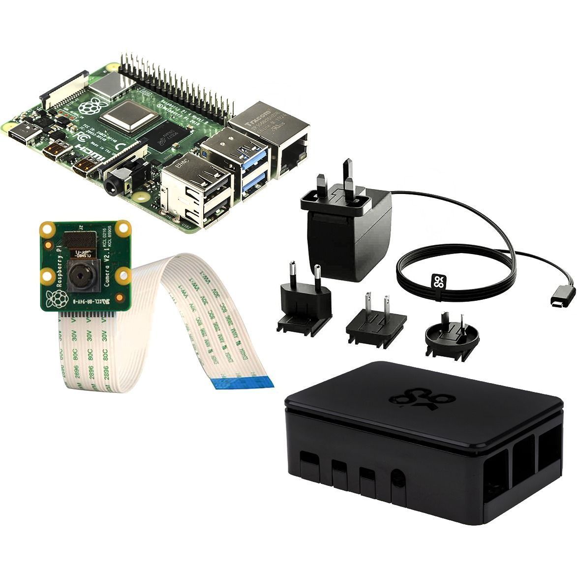 Набір Raspberry Pi 4 Model B 4GB OKDO Camera & Case & PSU Kit придбати ...